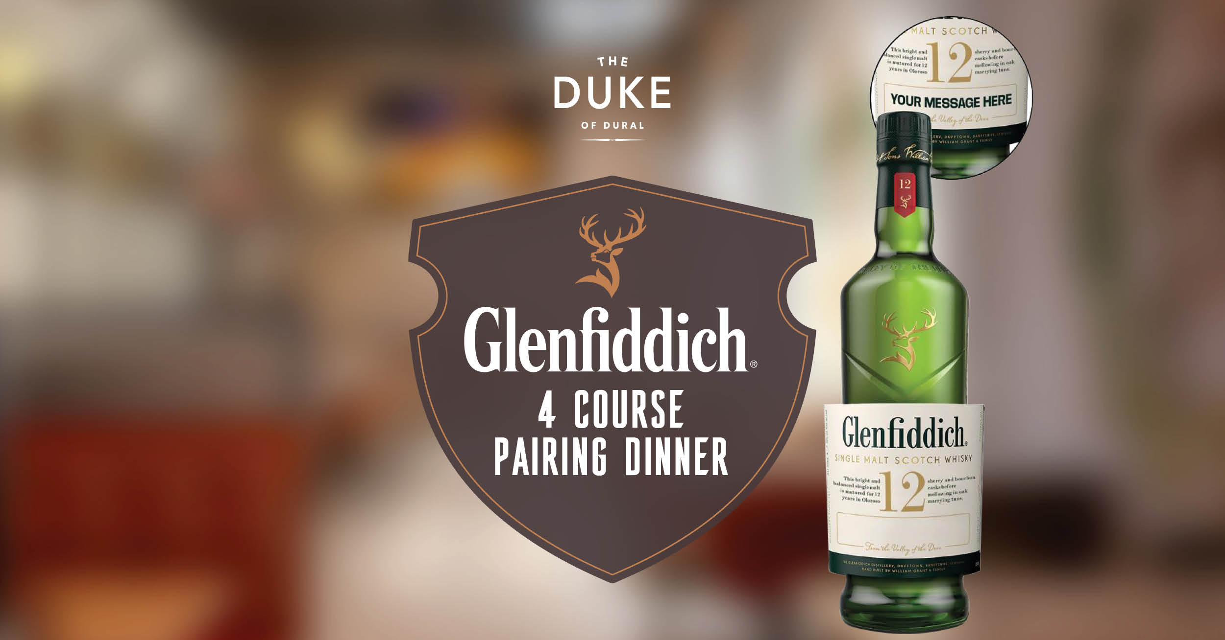 The Duke of Dural | Glenfiddich 4-Course Pairing Dinner The Duke of Dural | Glenfiddich 4-Course Pairing Dinner